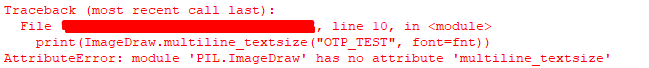 multiline_textsize and textsize functions aren't working · Issue #4879 · python-pillow/Pillow ...