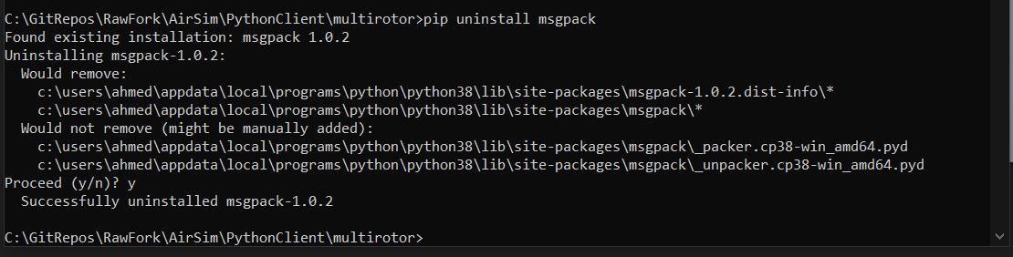 Build Error in Hello Drone · Issue #3550 · microsoft/AirSim · GitHub