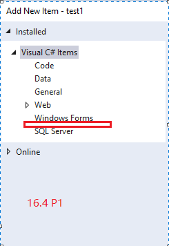 Two nodes ‘WPF’ and ‘.NET Core’ are missing on C# winforms core ...
