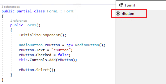 The RadioButton's checked state is incorrect in runtime after setting ...
