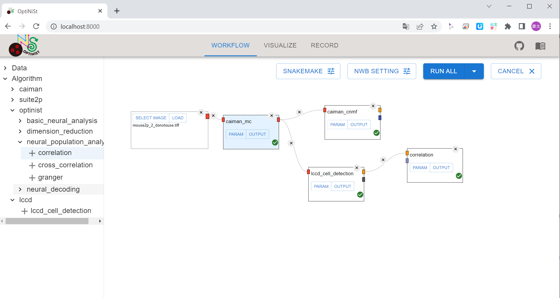 Windows環境でCaiman実行時にエラーログ · Issue #419 · oist/optinist · GitHub