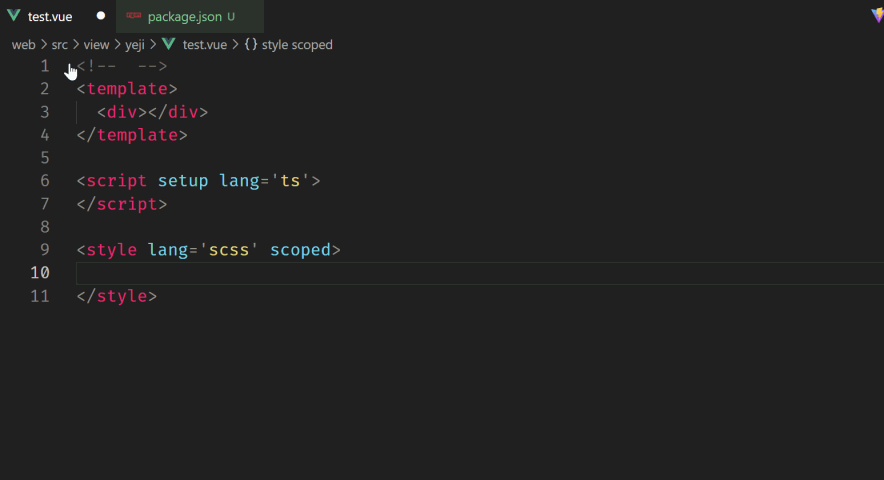 An UE Bug(?) when using emmet in *.vue · Issue #150588 · microsoft ...