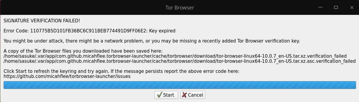 Signature Verification Failed via flatpak (user app) 0.3.3 · Issue #545 ...