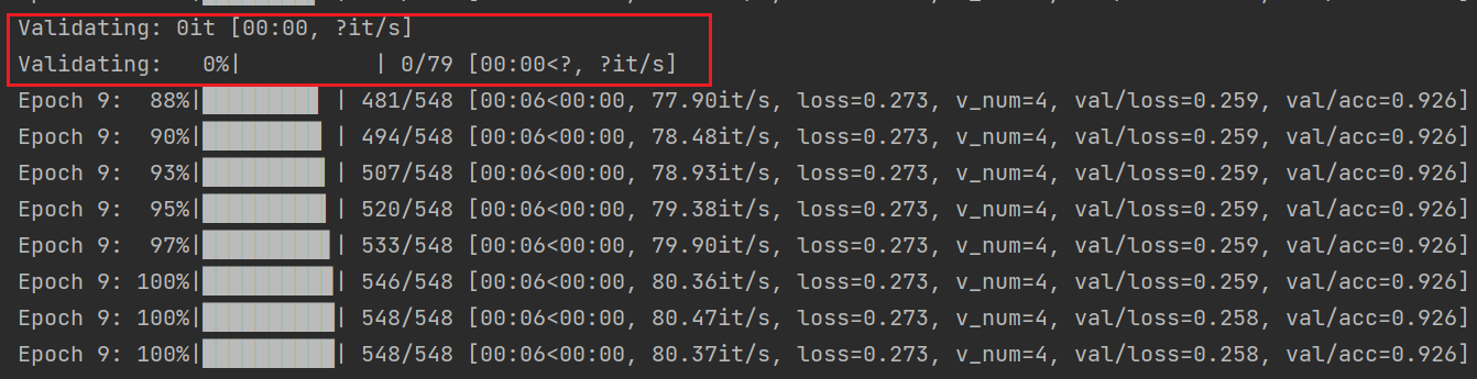 The progress bar can't roll while running validation and test · Issue ...