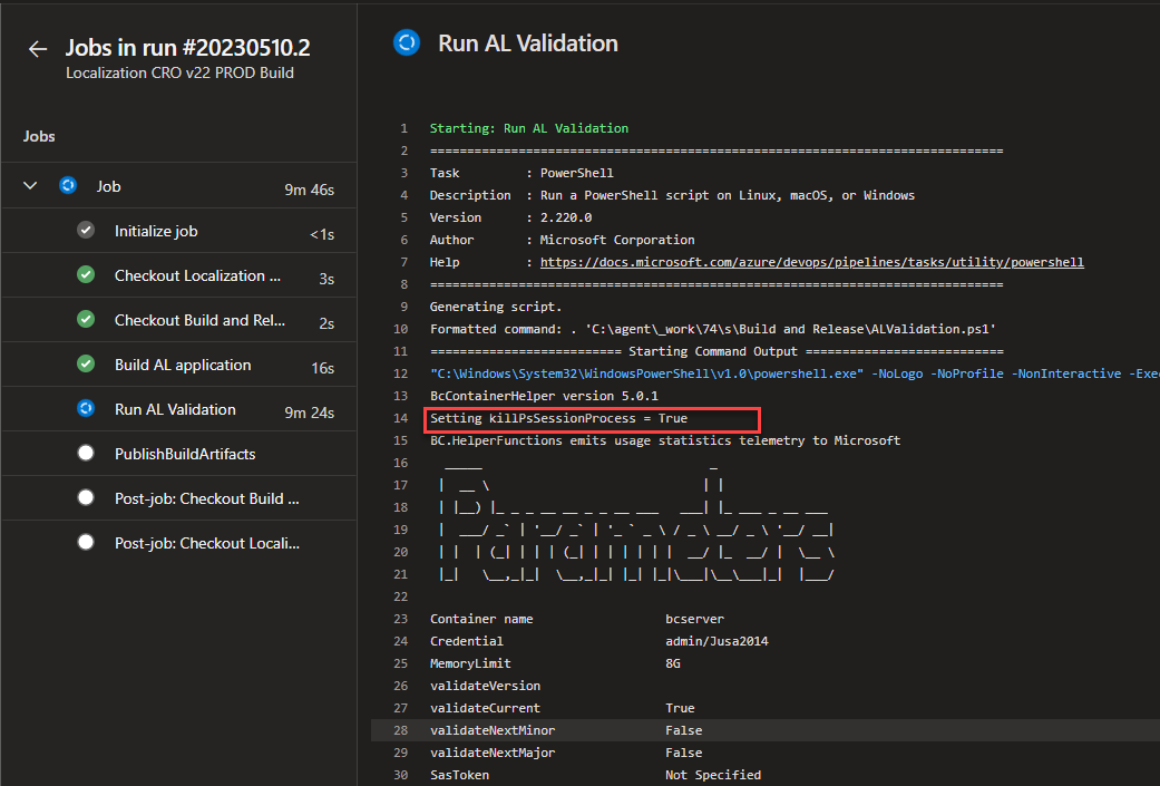 Run-AlValidation: AlValidation Success but won't finish · Issue #3045 · microsoft ...