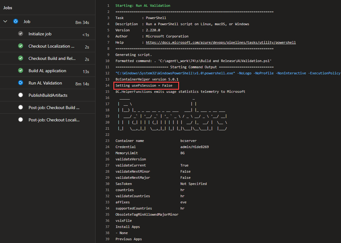 Run-AlValidation: AlValidation Success but won't finish · Issue #3045 · microsoft ...