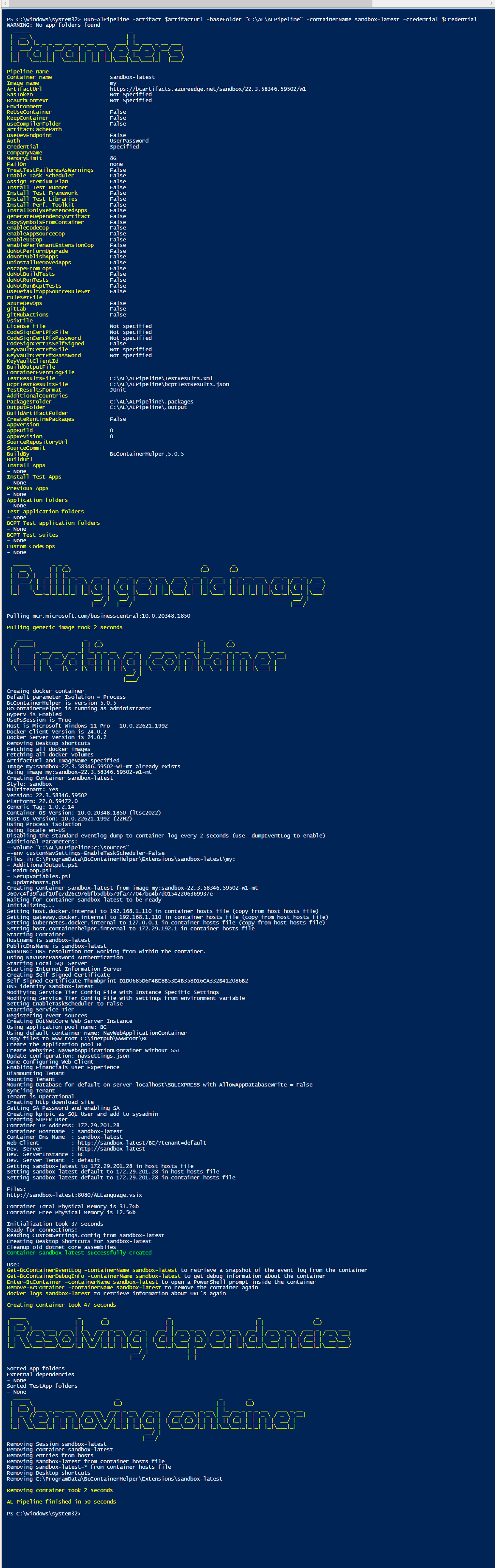 Question: Could not Compile app using Run-AlPipeline command, what did I wrong? · Issue #3148 ...