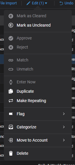 [BUG] "Clear Selection" Button is Missing from the Edit Menu · Issue #3106 · toolkit-for-ynab ...