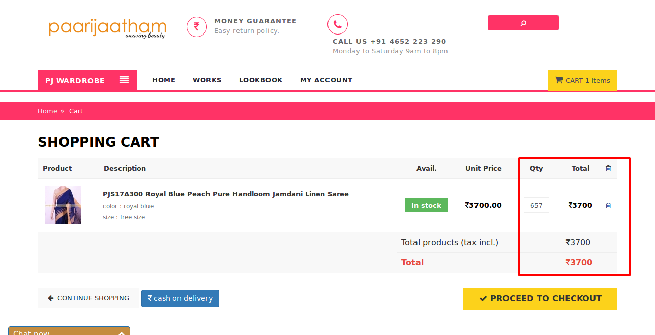 Add cart page quantity field is editable and not working · Issue #43 ...