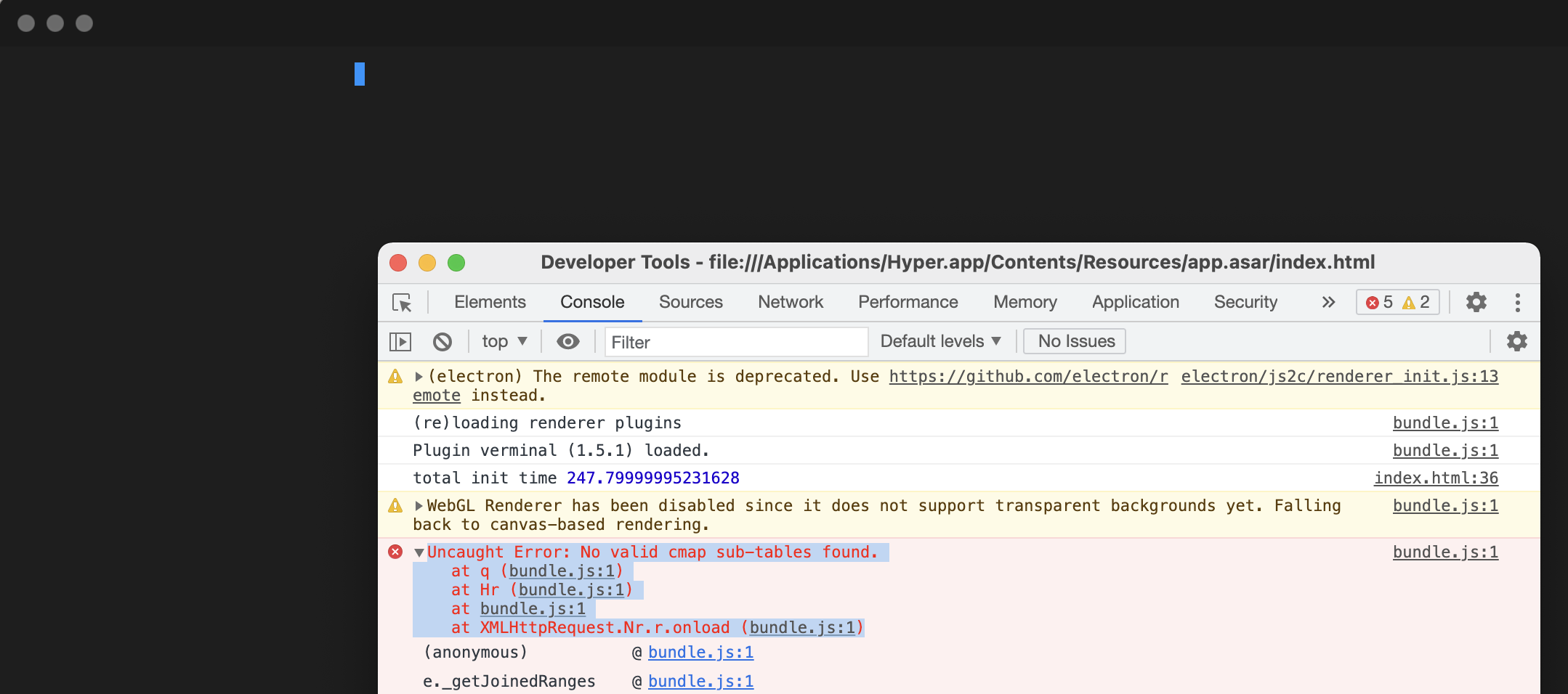Hyper is blank when opened, cursor dissapears... no clue why · Issue #6114 · vercel/hyper · GitHub