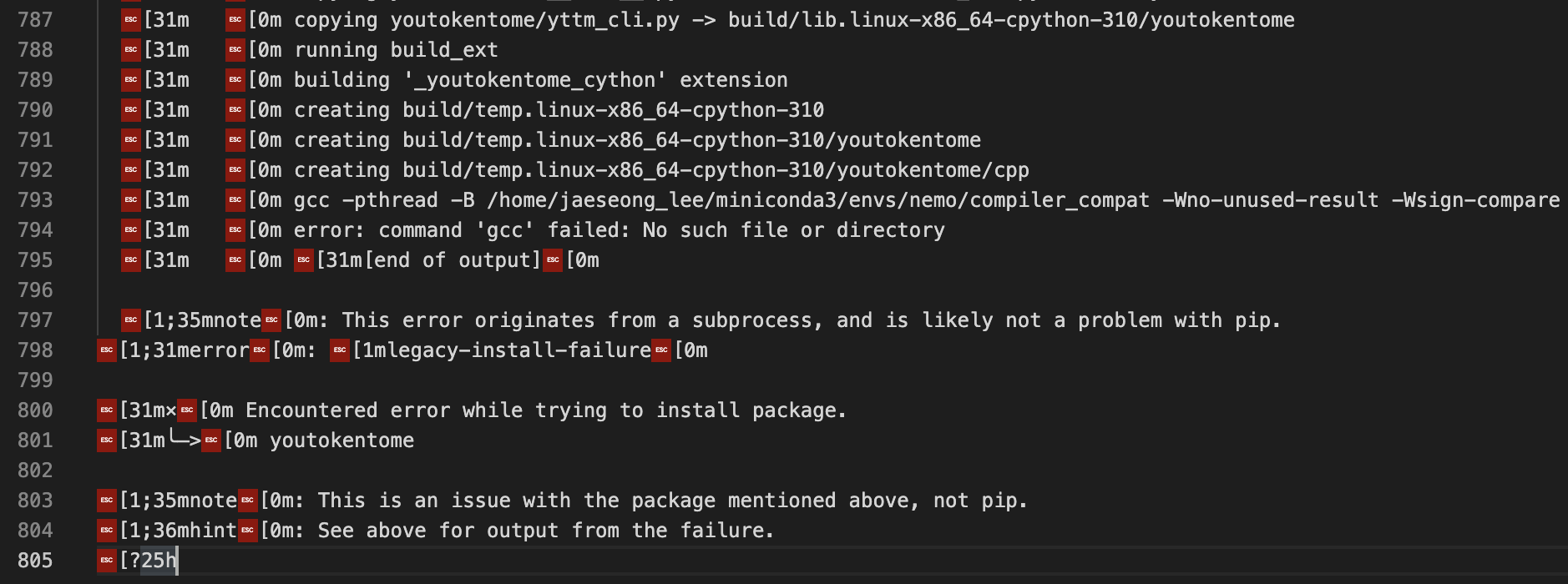 Update libraries on Tutorial - Cython, gcc, g++ · Issue #5707 · NVIDIA/NeMo · GitHub