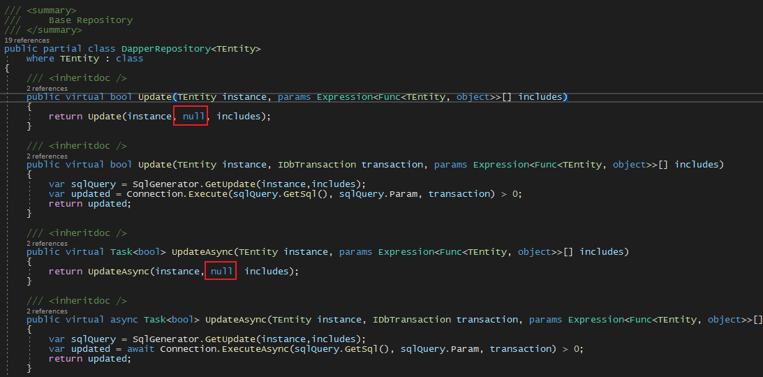 It is recommended that all methods pass in the default transaction · Issue #184 · phnx47/dapper ...