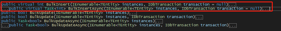 Why BulkUpdate and BulkUpdateAsync cannot be override · Issue #196 · phnx47/dapper-repositories ...