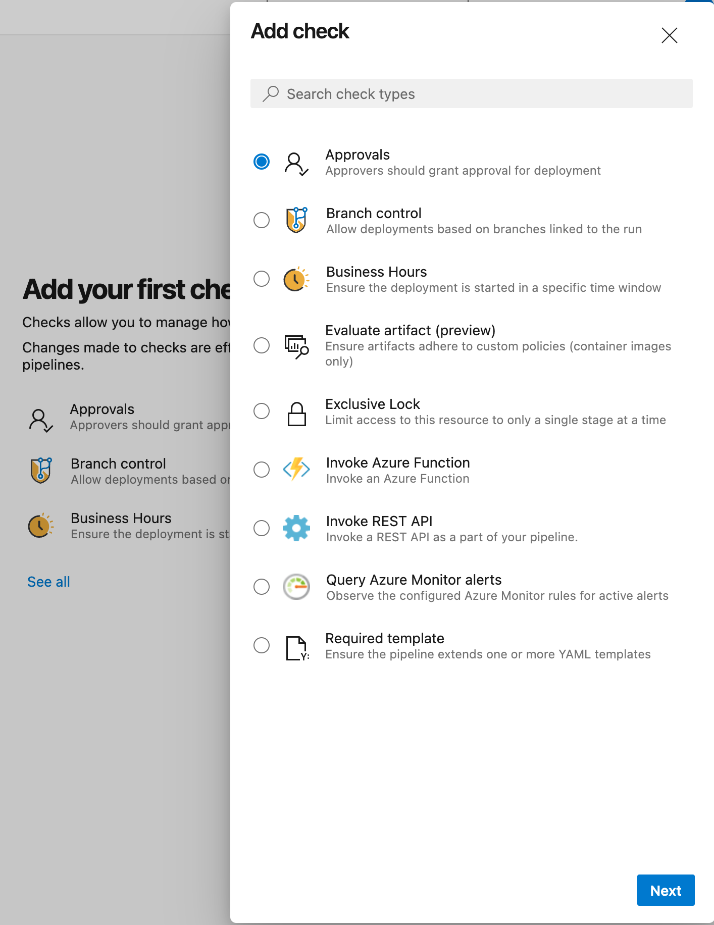 Approvals And Checks For Service Connections · Issue 459 · Microsoft