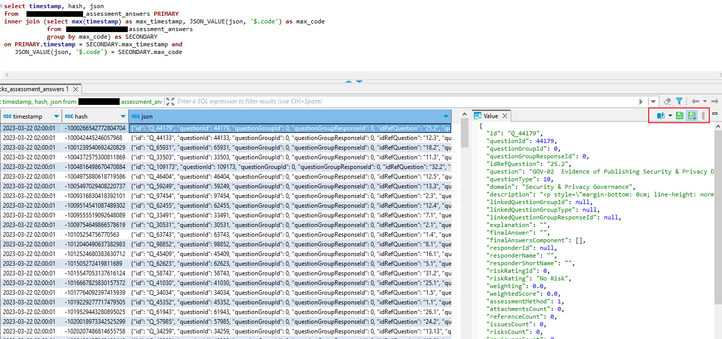 Content Viewer Settings no longer showing when running more complex SQL queries returning JSON ...