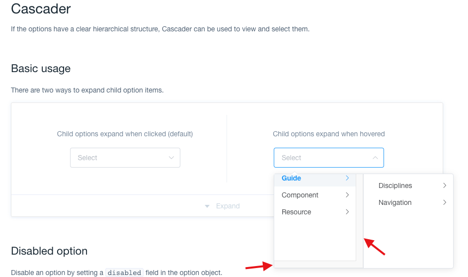 Bug Report Cascader Shows Scroll On Tabbing Even If Items Are Not Overflowing · Issue 21478