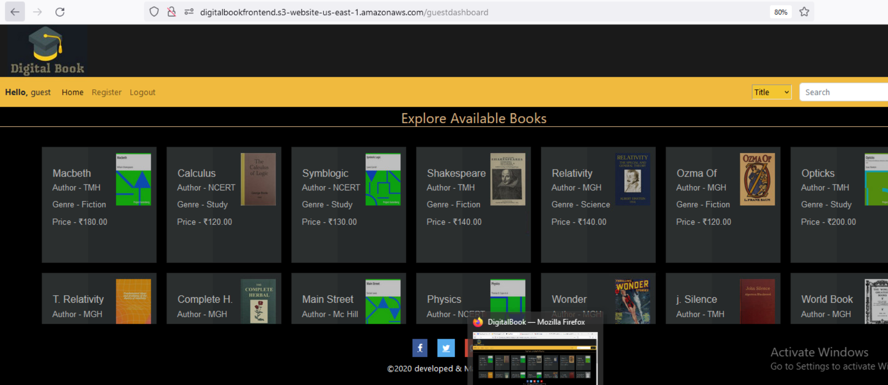 GitHub - RishabhKumr/DigitalBook_Frontend: Developed in angular and deployed in AWS S3 Bucket as ...