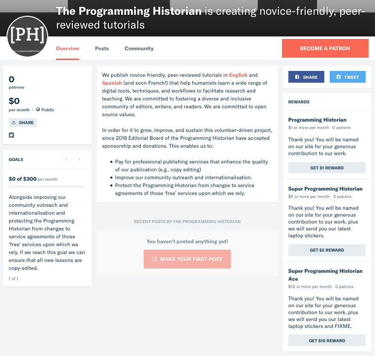 Patreon · Issue #916 · programminghistorian/jekyll · GitHub