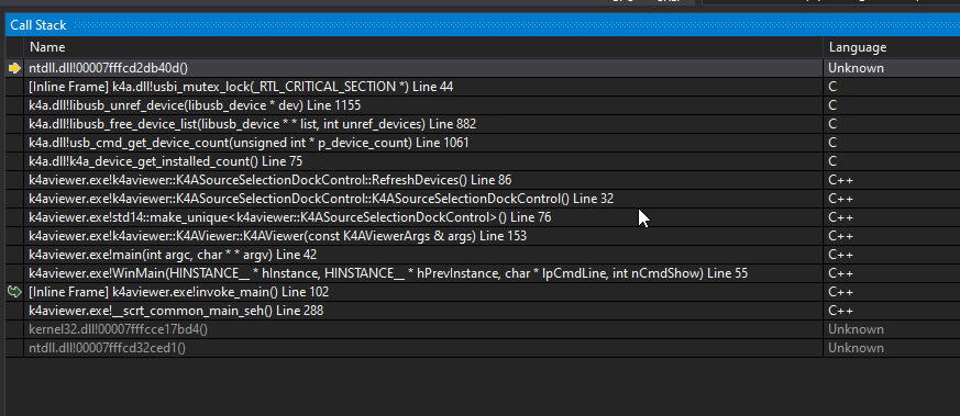 Crash When Getting Device Count · Issue 1088 · Microsoftazure Kinect Sensor Sdk · Github