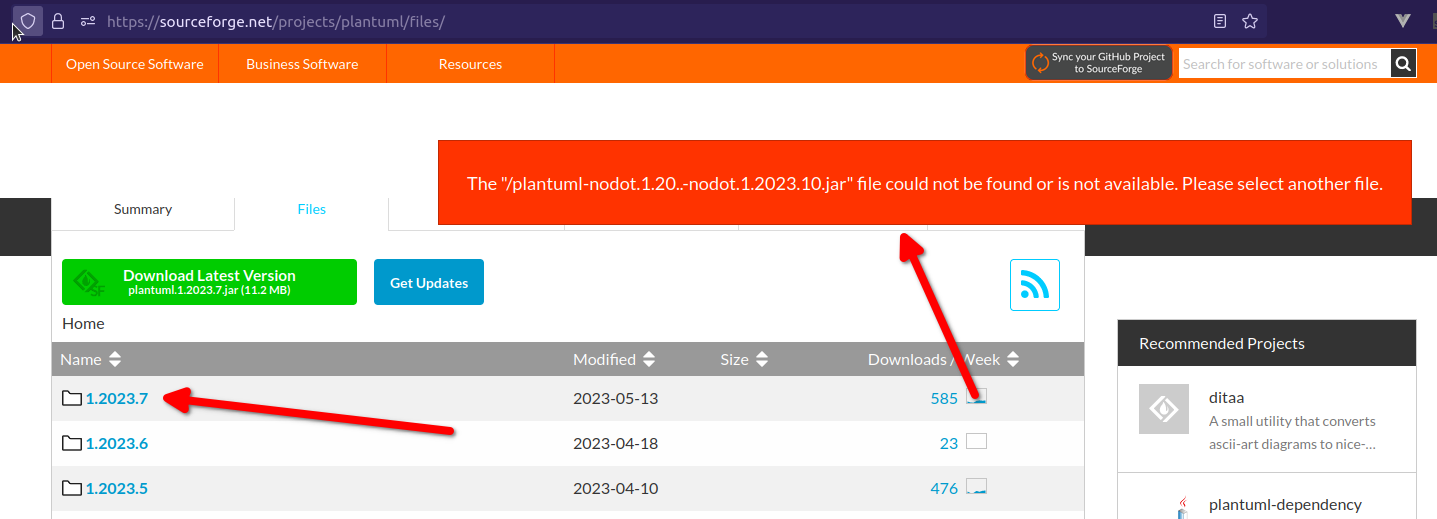 Download Link Doesnt Work · Issue 1516 · Plantumlplantuml · Github 