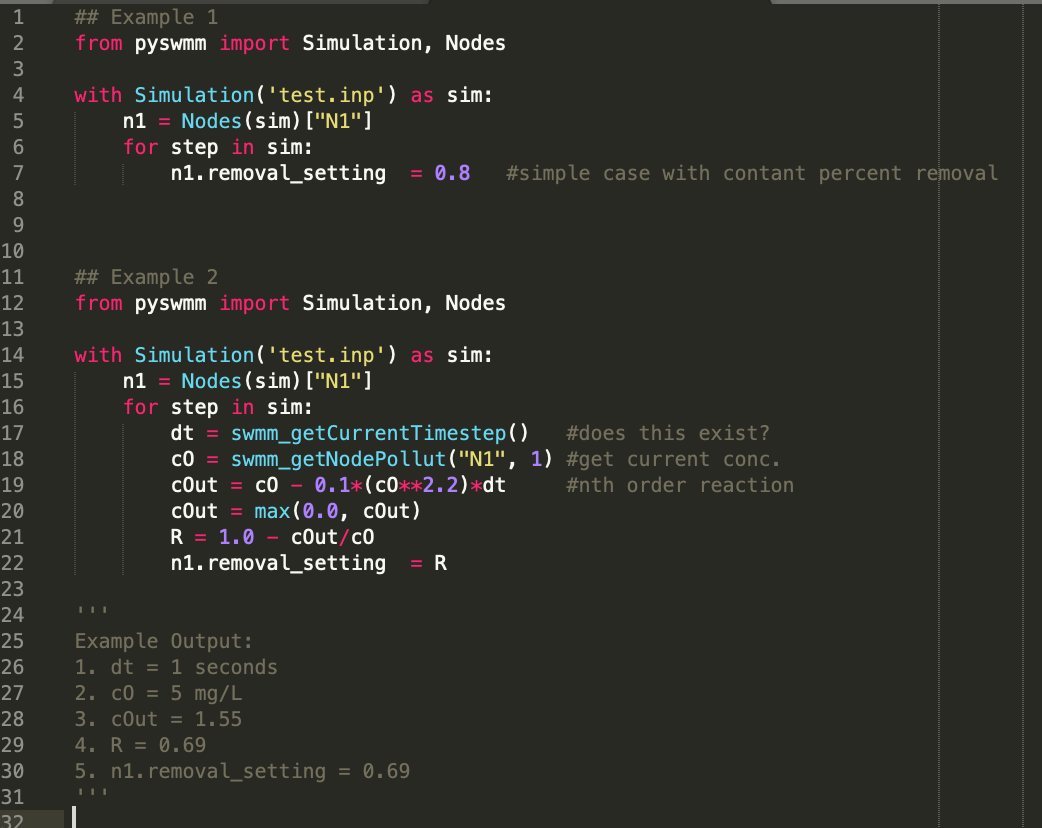 Pollutant treatment enhancements · Issue #230 · pyswmm/pyswmm · GitHub