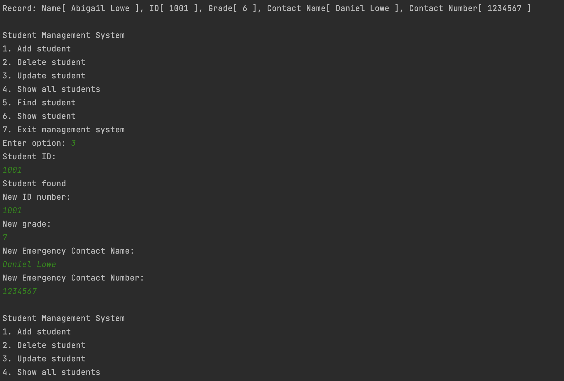 GitHub - athina-stewart/Student-Management-System