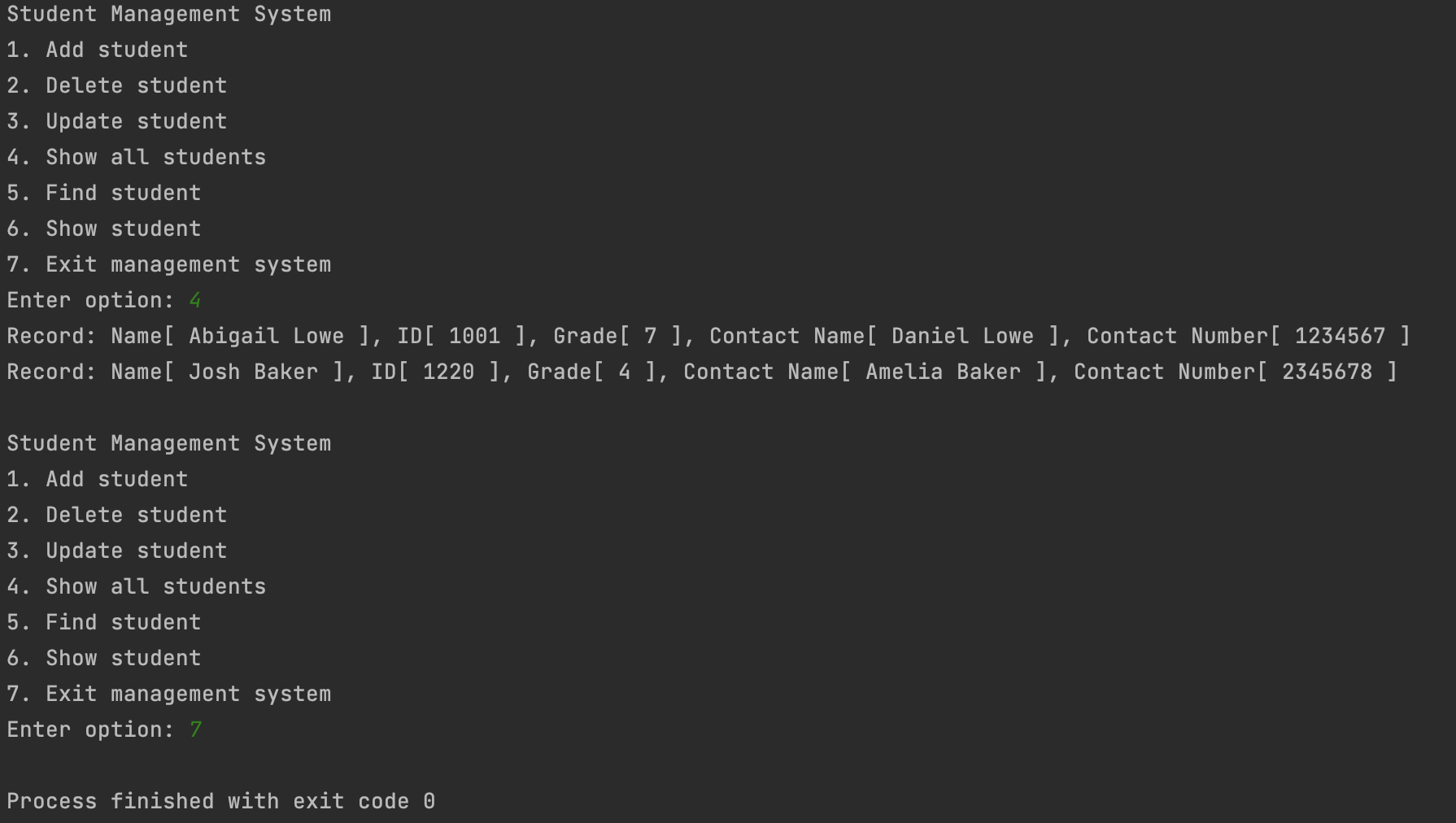 GitHub - athina-stewart/Student-Management-System