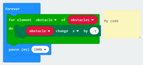 `for element` block has rendering issues. · Issue #1749 · microsoft/pxt-microbit · GitHub