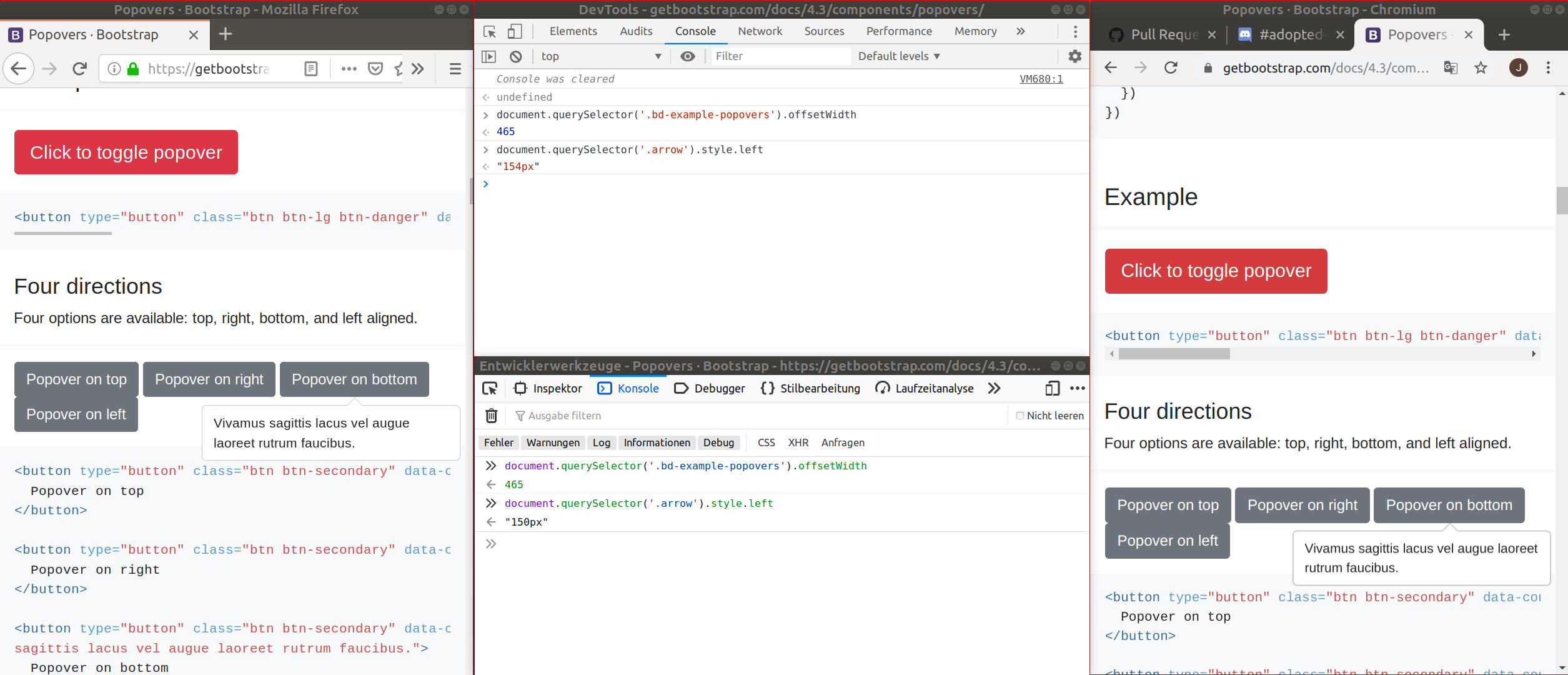 Arrow of popover is positioned 4px different on Firefox · Issue #29485 ...