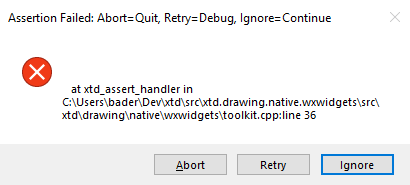 [BUG] xtd.forms - assertion failed on debug mode · Issue #207 · gammasoft71/xtd · GitHub