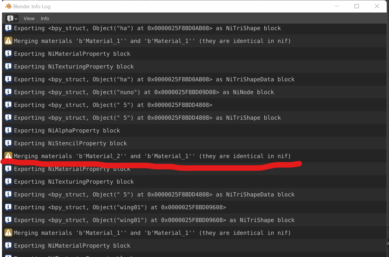 Merged Materials on Export + Thank You! · Issue #487 · niftools/blender_niftools_addon · GitHub