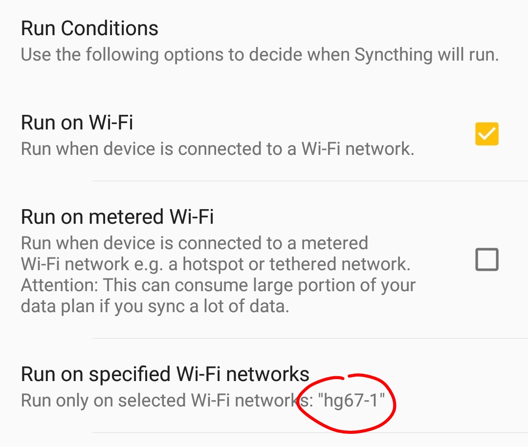 whitelisted ssid not whitelisted · Issue #1304 · syncthing/syncthing-android · GitHub