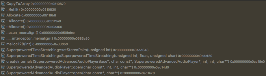 Address Sanitizer reported problem on Amazon KFDOWI · Issue #475 · superpoweredSDK/Low-Latency ...