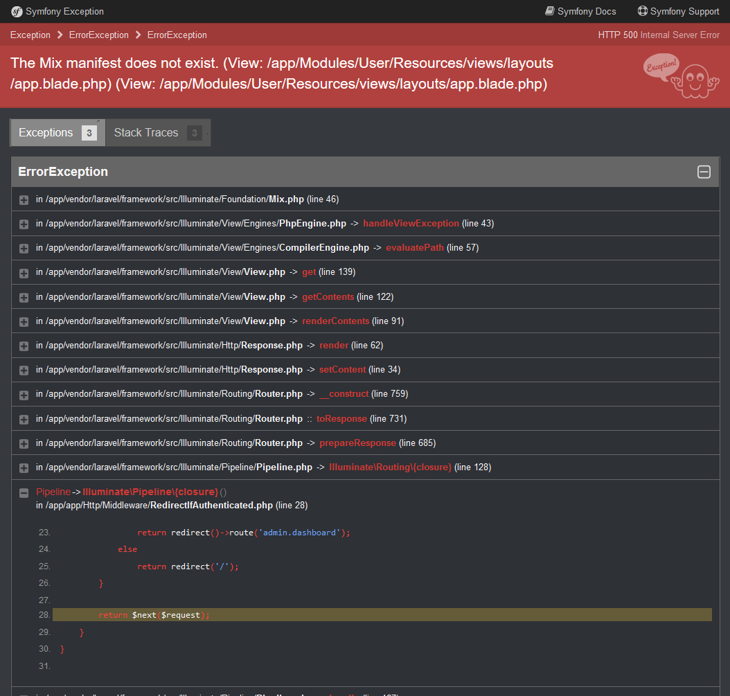 The Mix manifest does not exist, in production environment · Issue #1038 · nWidart/laravel ...