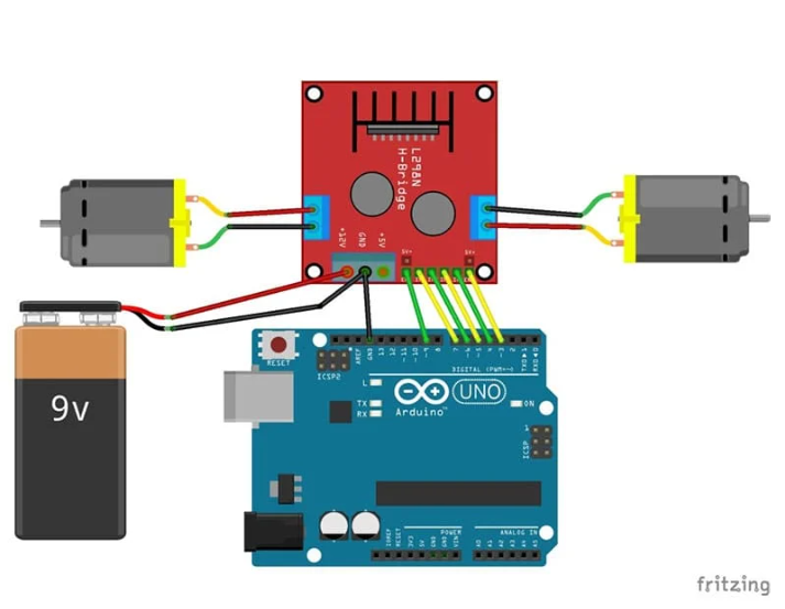 GitHub - Anas-MG/Arduino_obstacles_avoiding_Ultrasonic_L298N: Ivstacles