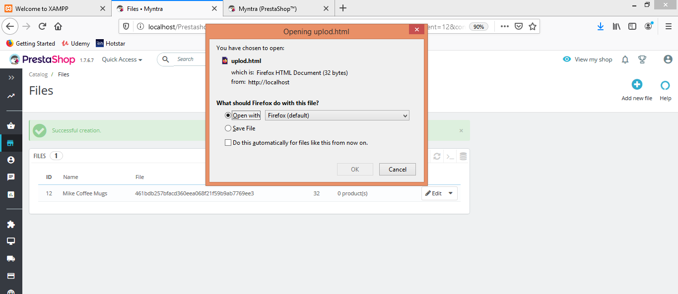 Cross Site Scripting Issue In Prestashop Using File Upload Functionality · Issue 20306 