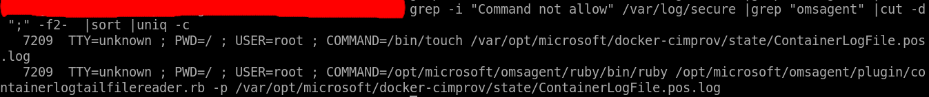 OMS Agent sudo error "command not allowed" · Issue #885 · microsoft/OMS-Agent-for-Linux · GitHub