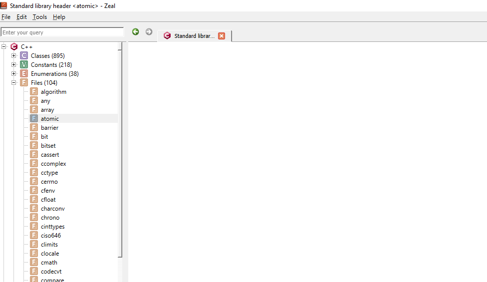 C++ docs don't display · Issue #1268 · zealdocs/zeal · GitHub