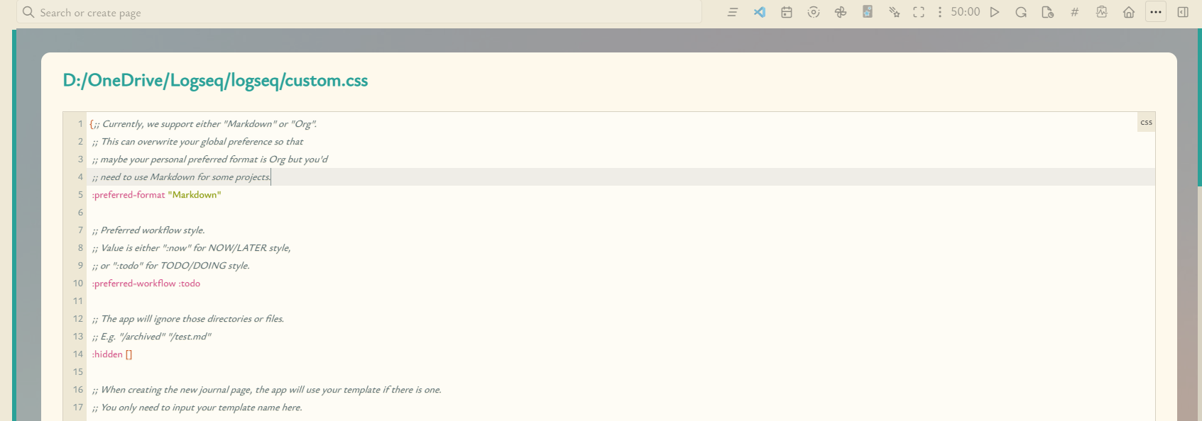 custom.css自定义编辑器与config冲突 · Issue #5484 · logseq/logseq · GitHub