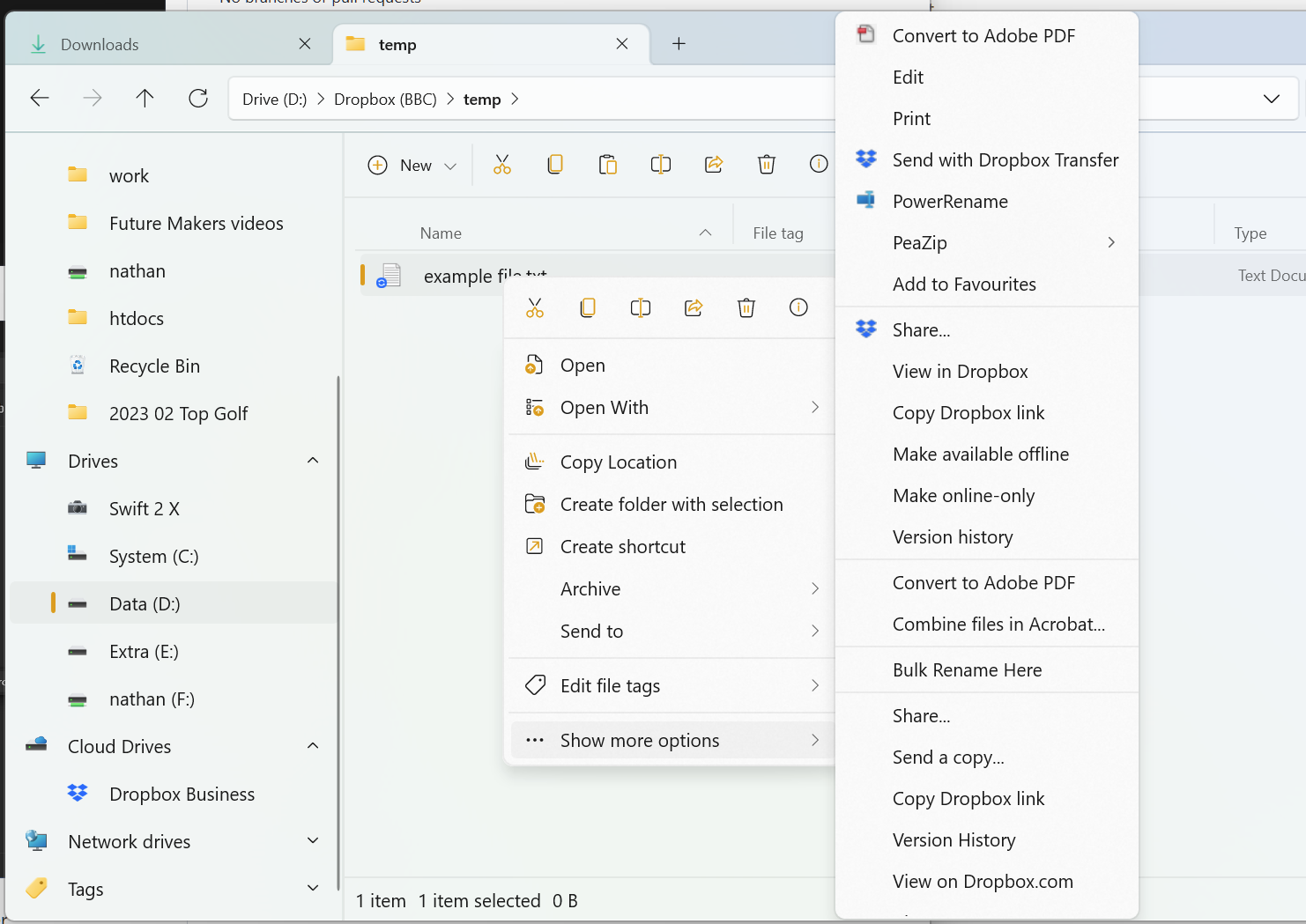 Can't select topmost item in shell extensions context menu · Issue #11397 · files-community ...