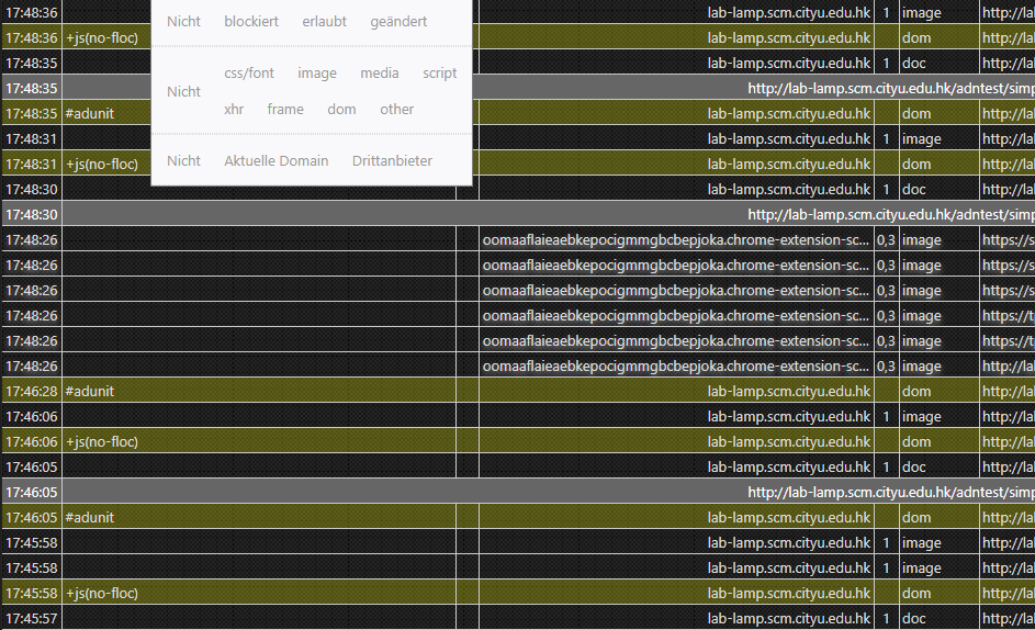 Cosmetic filters blocks without color on logger · Issue #2022 · dhowe/AdNauseam · GitHub