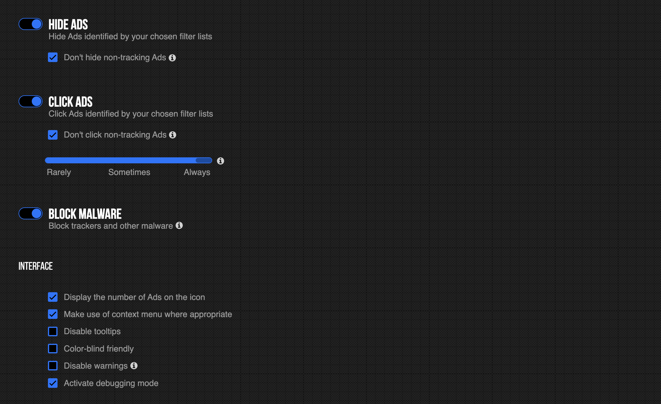 Adjust HTML structure in Options.html · Issue #1994 · dhowe/AdNauseam · GitHub