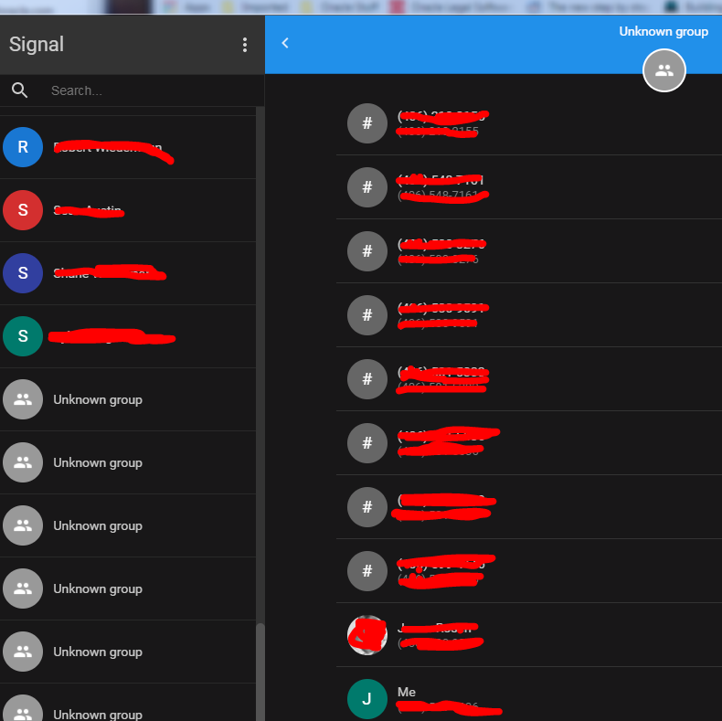 Import brought normal MMS groups into desktop app · Issue #1449 · signalapp/Signal-Desktop · GitHub