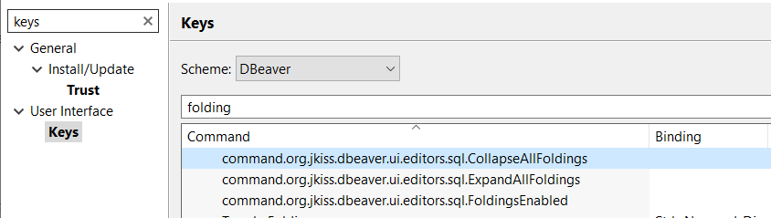 Incorrect Command names in Preferences -> Keys · Issue #19365 · dbeaver/dbeaver · GitHub