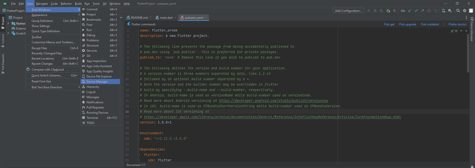 Flutter Inspector does not show in View>Tools Windows · Issue #6804 · flutter/flutter-intellij ...