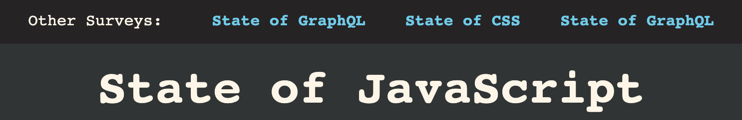 Header links on State of JS and State of CSS link to State of GraphQL multiple times · Issue ...
