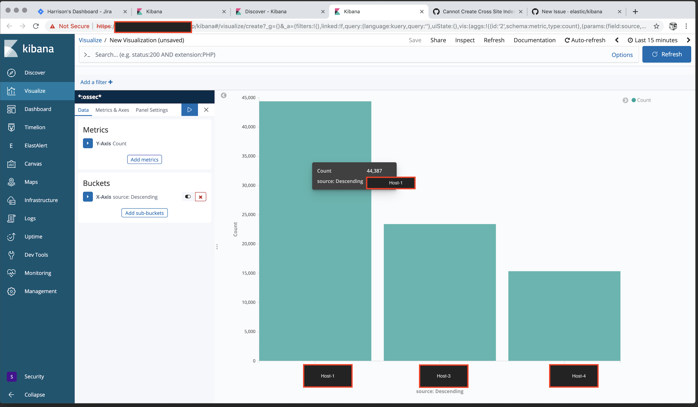 Discover and Visualize show different data in 6.7.1 · Issue #35414 ...