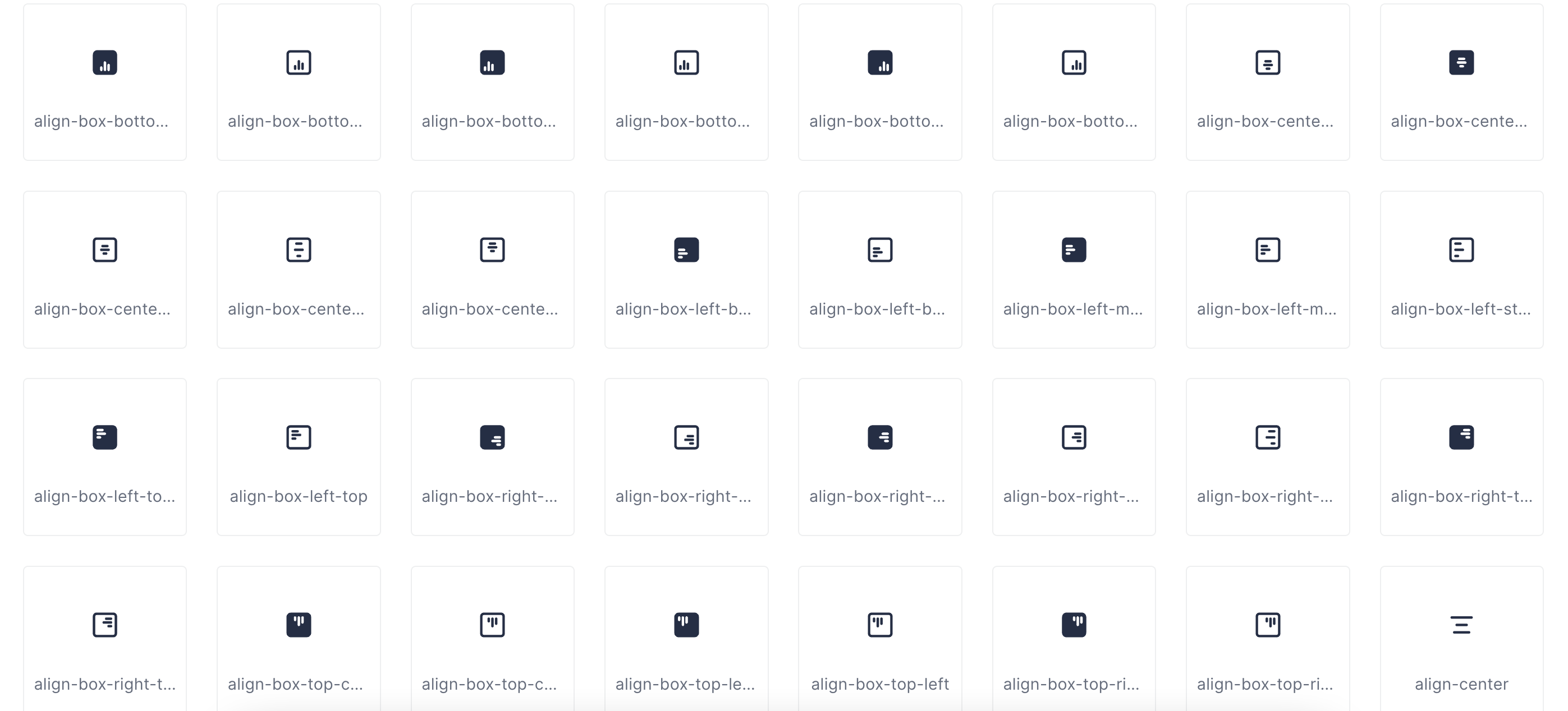 Box alignment icons · Issue #646 · Remix-Design/RemixIcon · GitHub