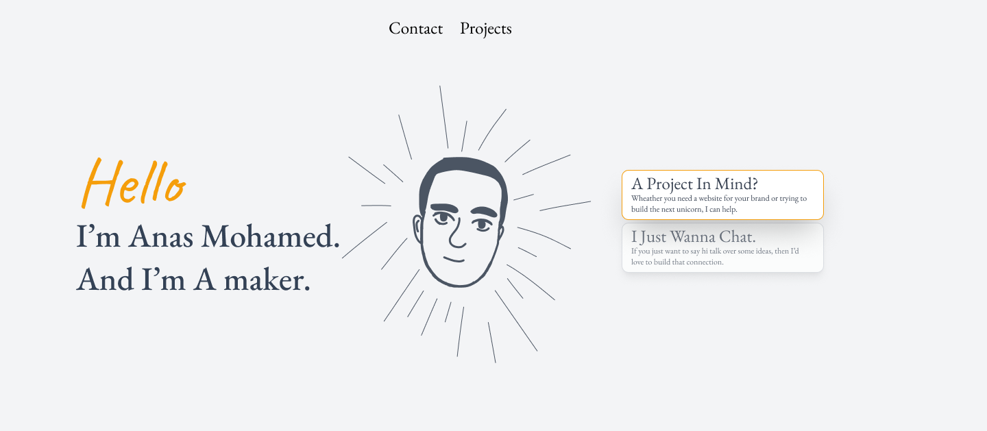 SHOWCASE: Anas Mohamed's Personal Site · Issue #261 · withastro/astro.build · GitHub