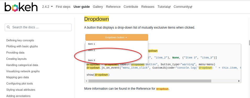 [BUG] Dropdown menu separator not rendering · Issue #11964 · bokeh/bokeh · GitHub